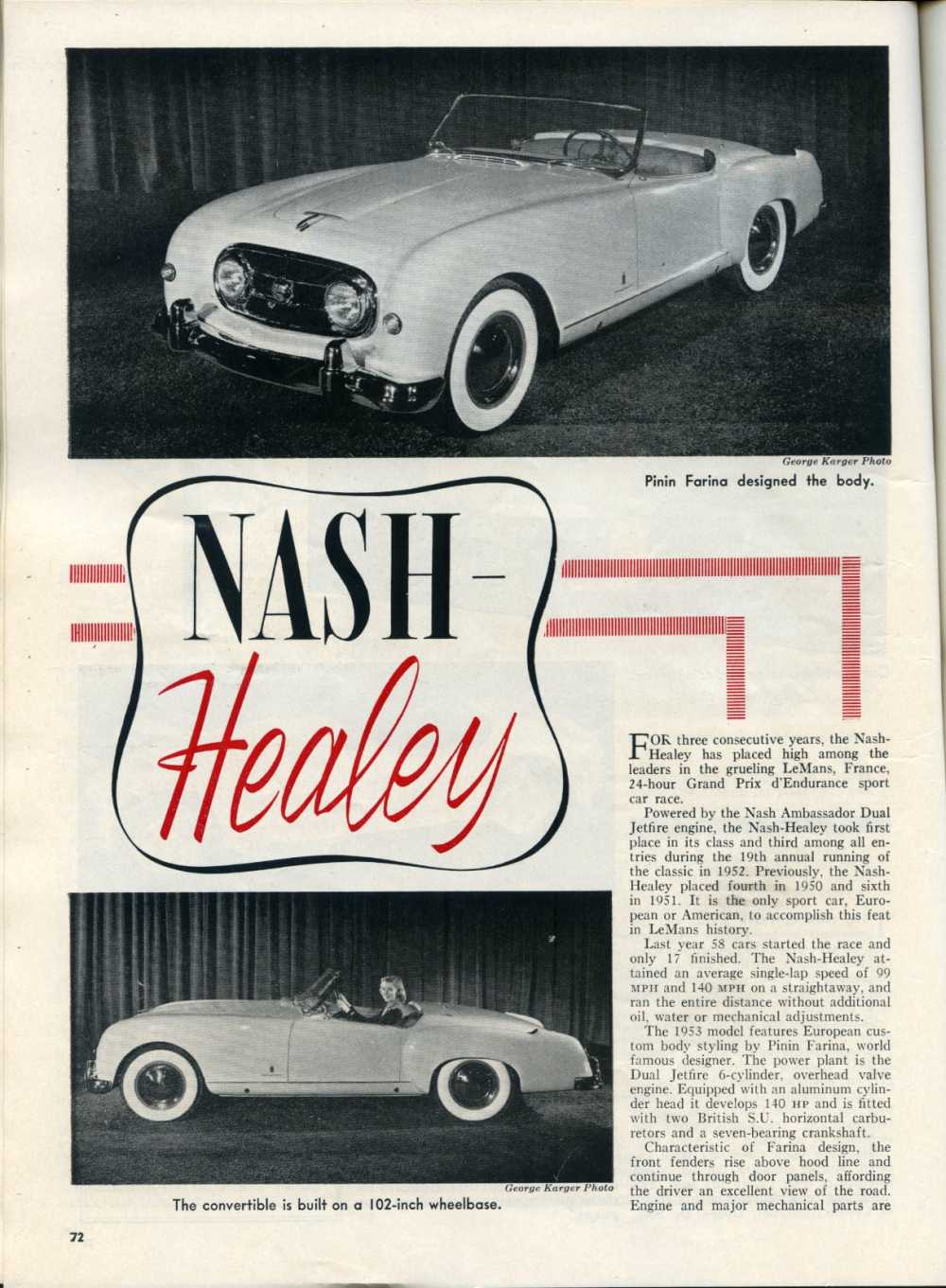 America’s Production Sports Cars in 1953: Speed Age Magazine – Special ...