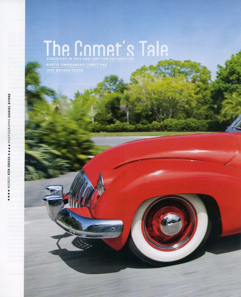 2013, Spring: Motor Trend Classic – 1947 Kurtis-Omohundro Comet ...