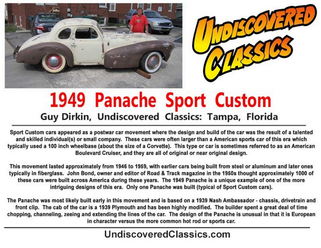 Cars For Display And Exhibition | Undiscovered Classics