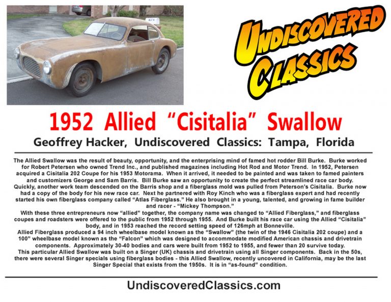 1952 Allied Swallow | Undiscovered Classics