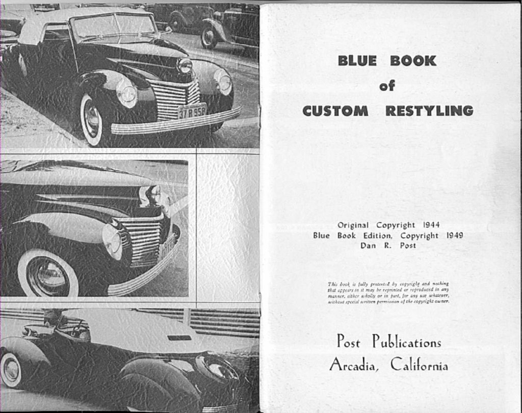 1949: Dan Post’s Blue Book of Custom Restyling | Undiscovered Classics