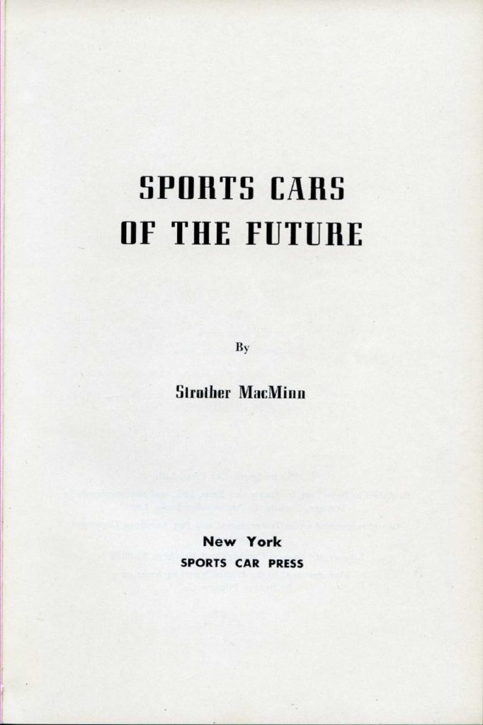 1959: Sports Cars of the Future – 120+ Pages | Undiscovered Classics