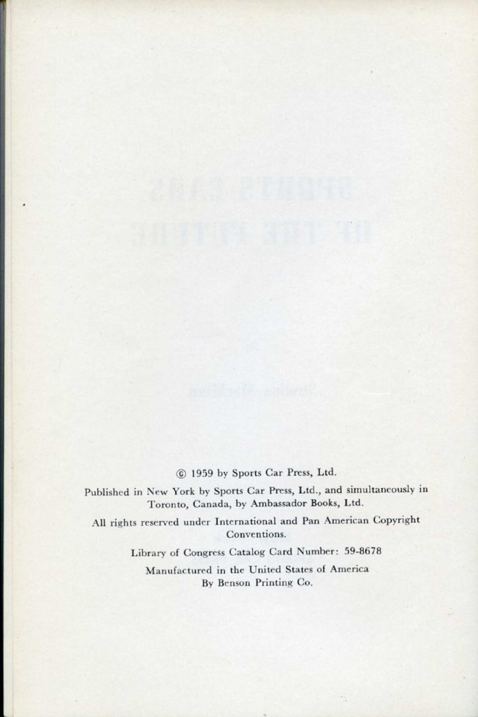 1959: Sports Cars of the Future – 120+ Pages | Undiscovered Classics