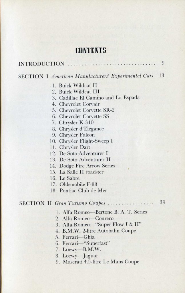 1959: Sports Cars of the Future – 120+ Pages | Undiscovered Classics