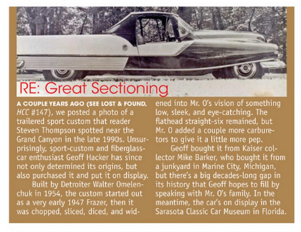 1954 Frazer Custom – The Walter Omelenchuk Special | Undiscovered Classics